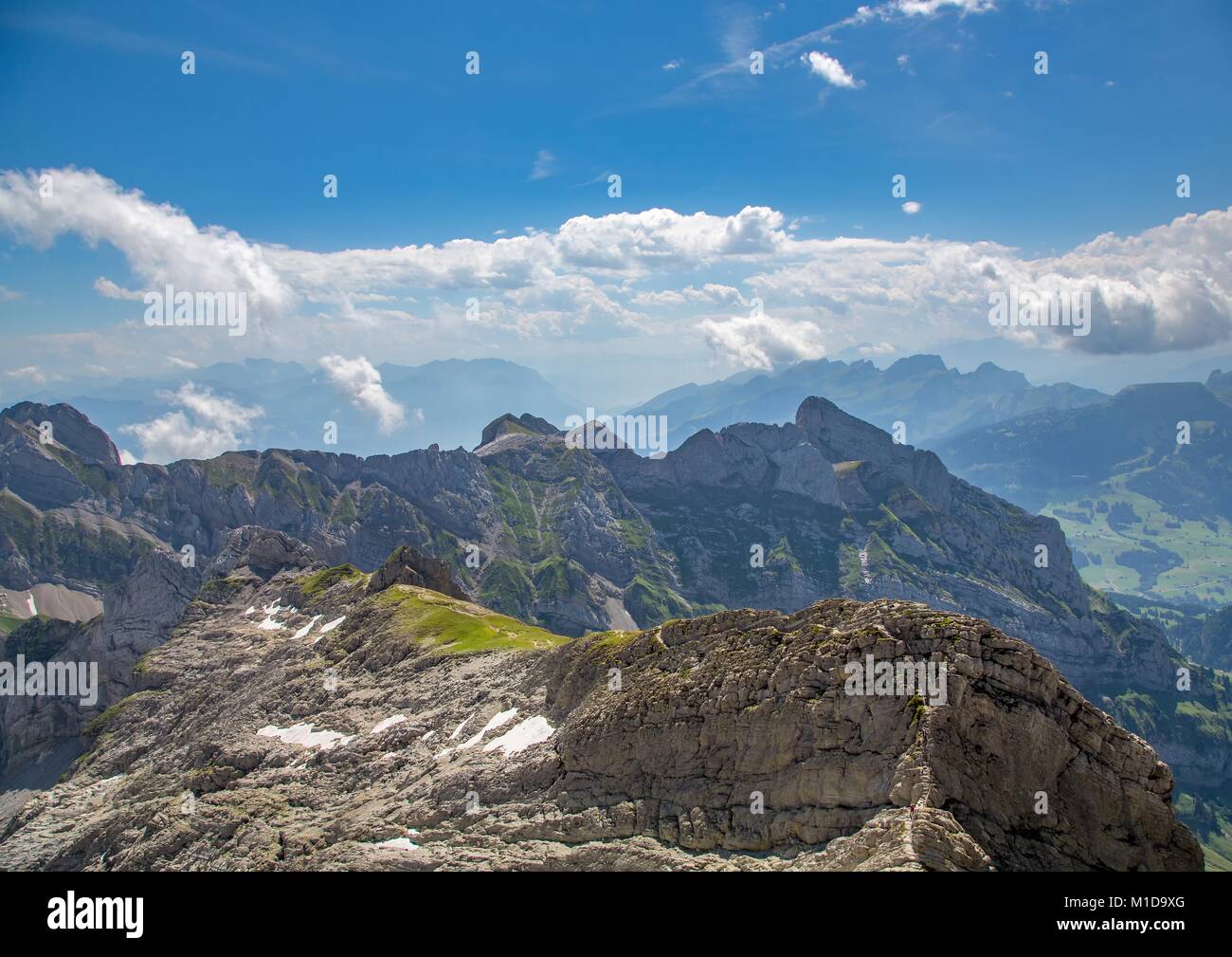 Landscape of the Alpstein and the Saentis which are a subgroup of the ...