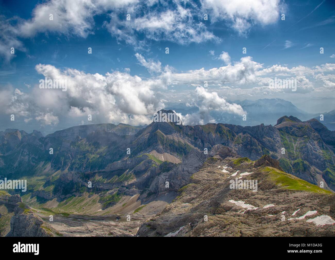 Landscape of the Alpstein and the Saentis which are a subgroup of the ...