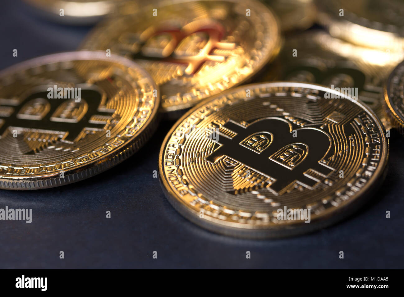 Many bitcoins hi-res stock photography and images - Alamy