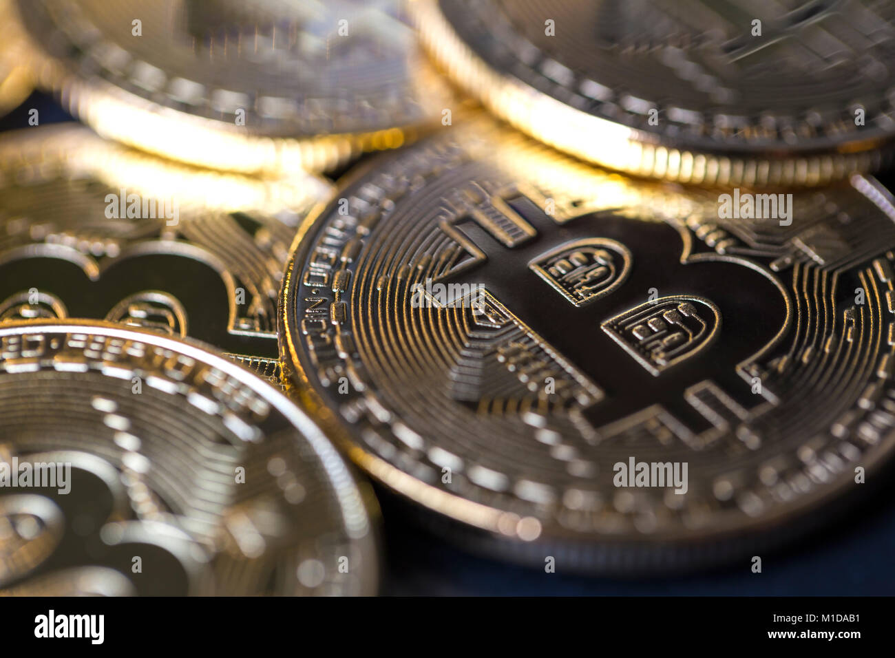 Many bitcoins hi-res stock photography and images - Alamy