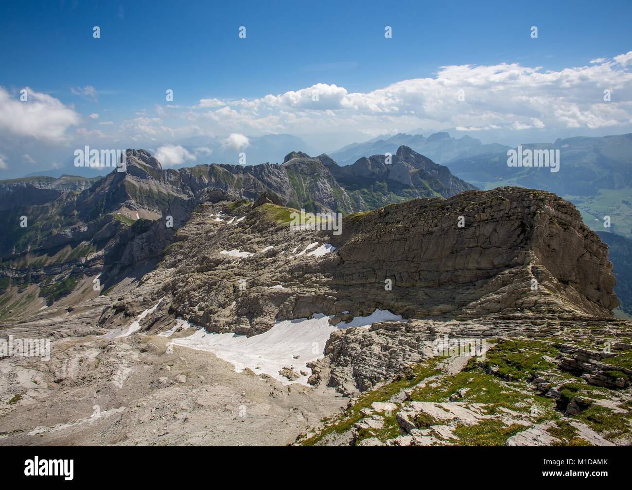 Landscape of the Alpstein and the Saentis which are a subgroup of the ...