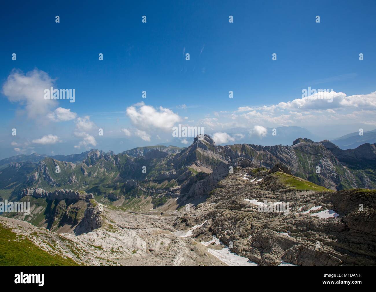 Landscape of the Alpstein and the Saentis which are a subgroup of the ...