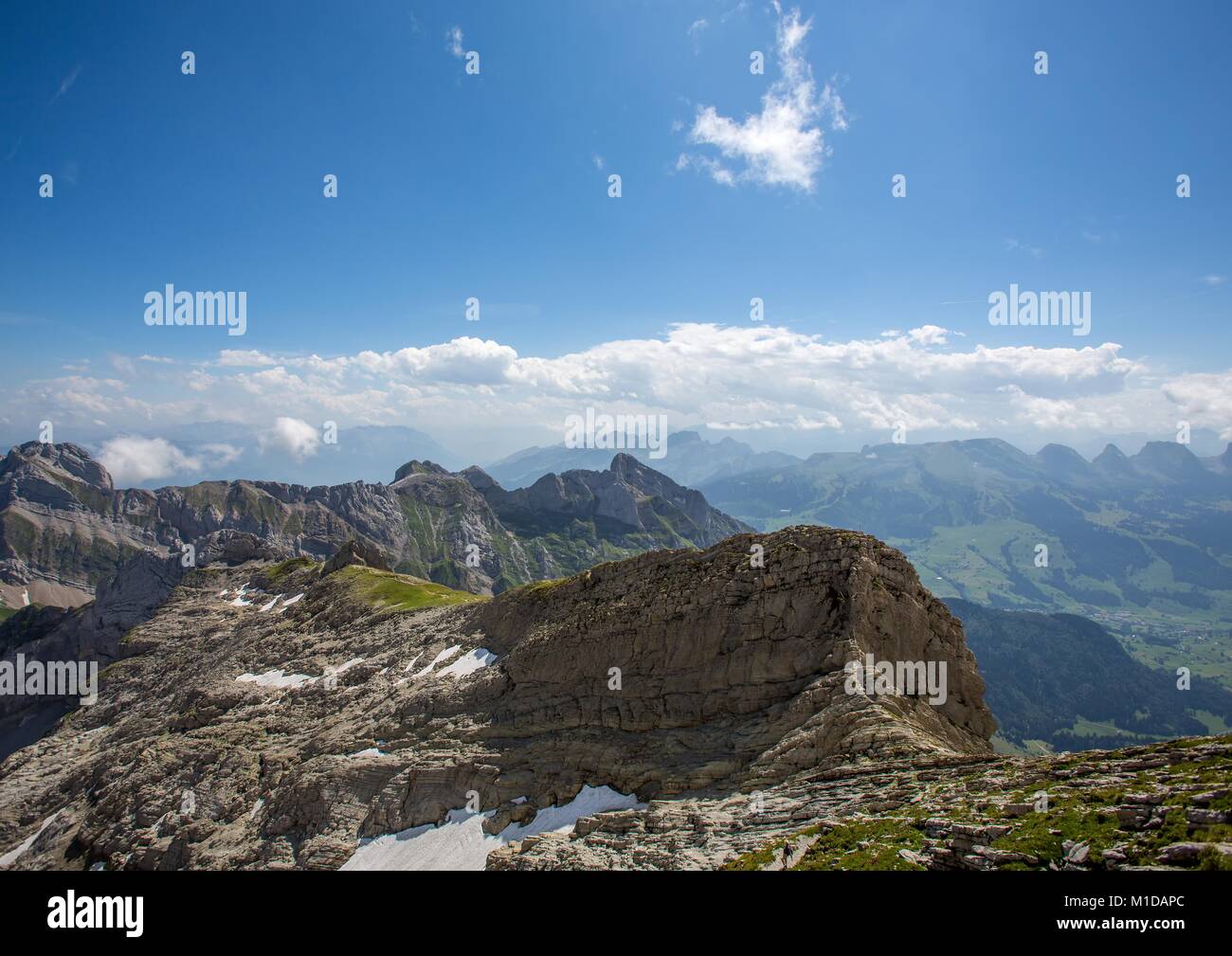 Landscape of the Alpstein and the Saentis which are a subgroup of the ...