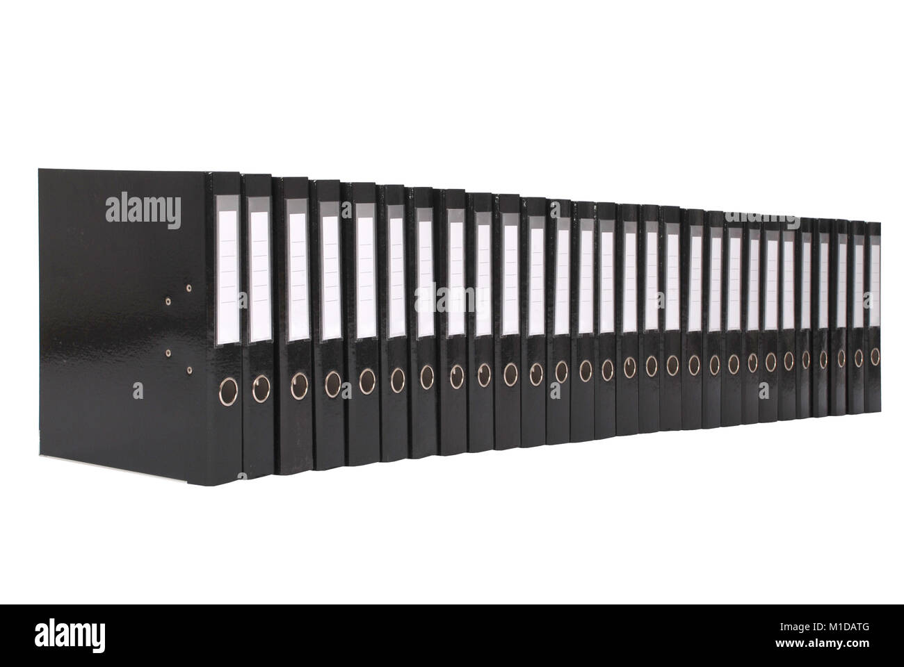 Many the big black folders on a white background Stock Photo - Alamy