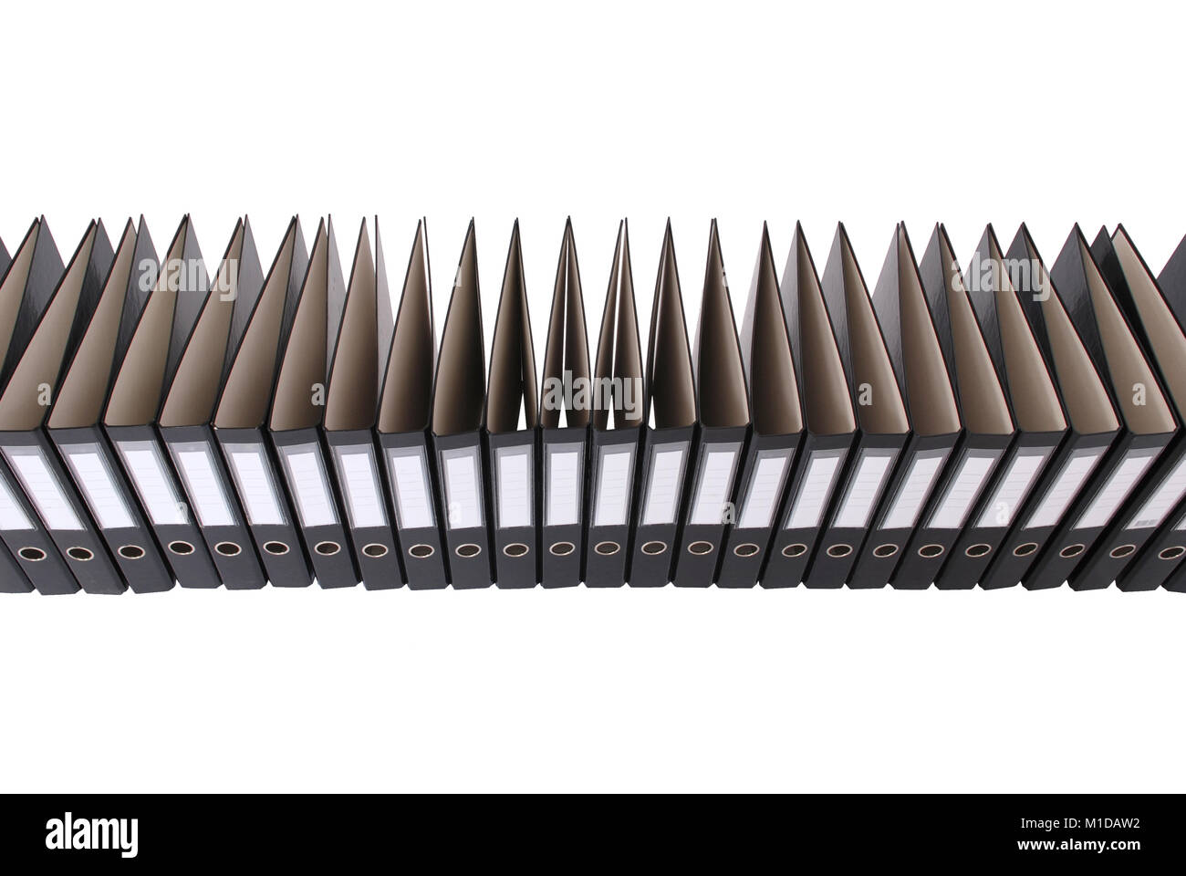 Many the big black folders on a white background Stock Photo - Alamy