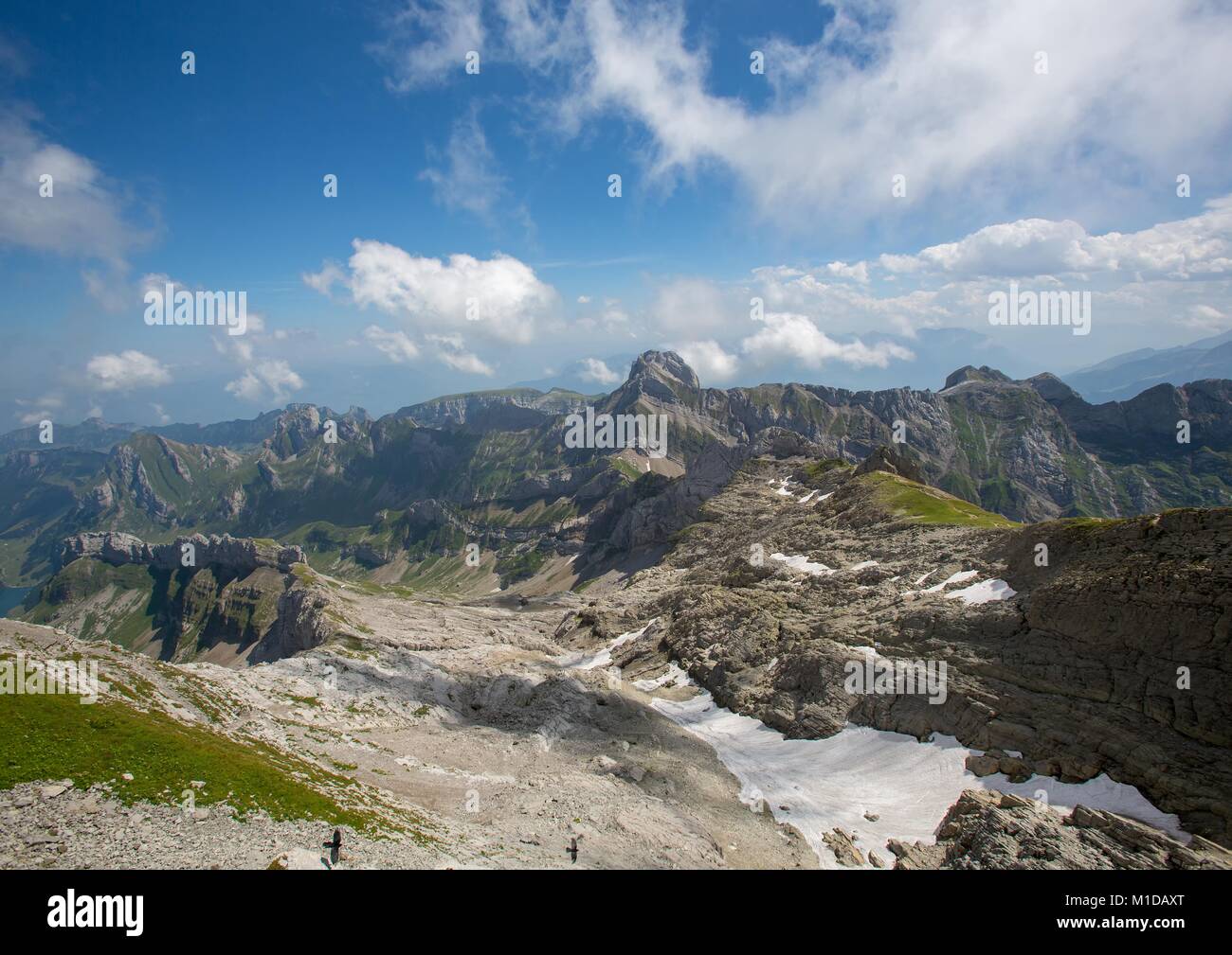 Landscape of the Alpstein and the Saentis which are a subgroup of the ...