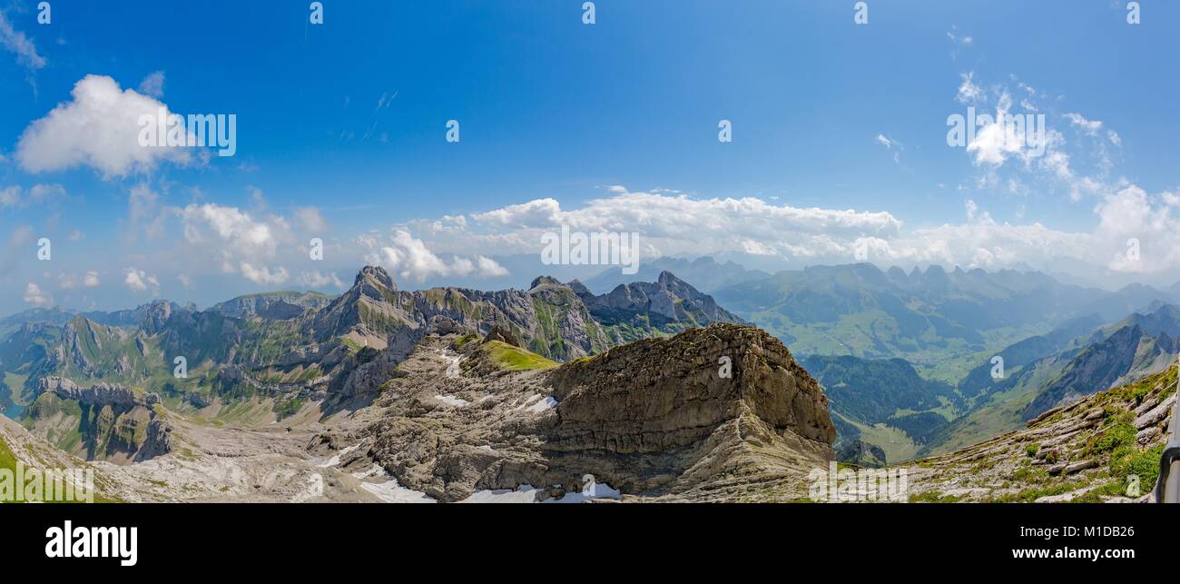 Landscape of the Alpstein and the Saentis which are a subgroup of the ...