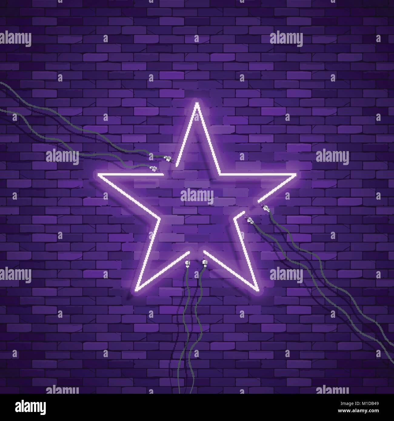 Bulb glowing. Neon ring lamp sign Stock Vector Image & Art - Alamy