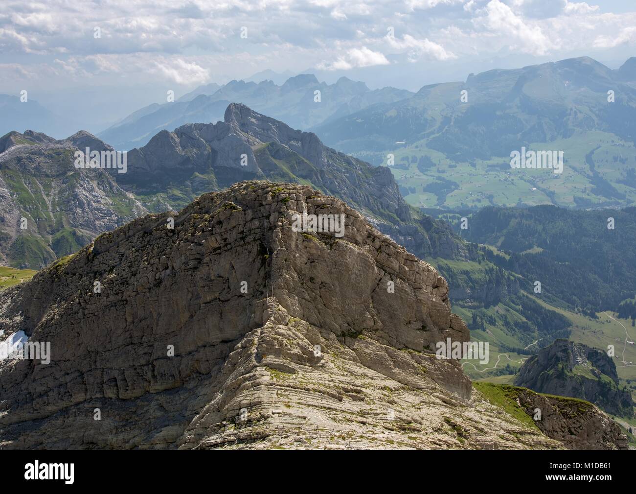 Landscape of the Alpstein and the Saentis which are a subgroup of the ...
