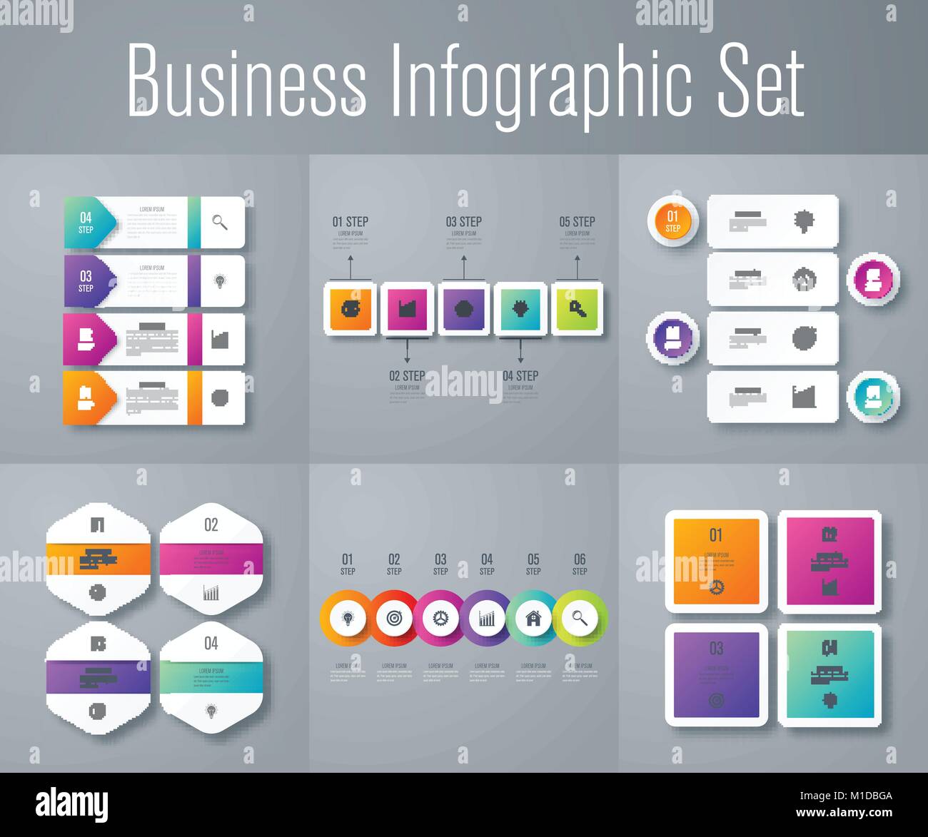 Set with infographics Stock Vector Image & Art - Alamy