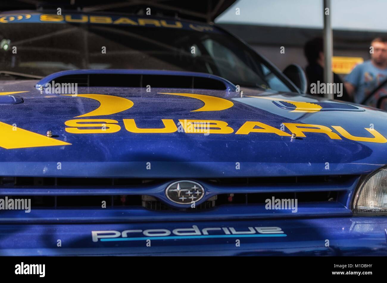 Subaru Impreza WRC old racing car rally THE LEGEND 2017 the famous SAN ...