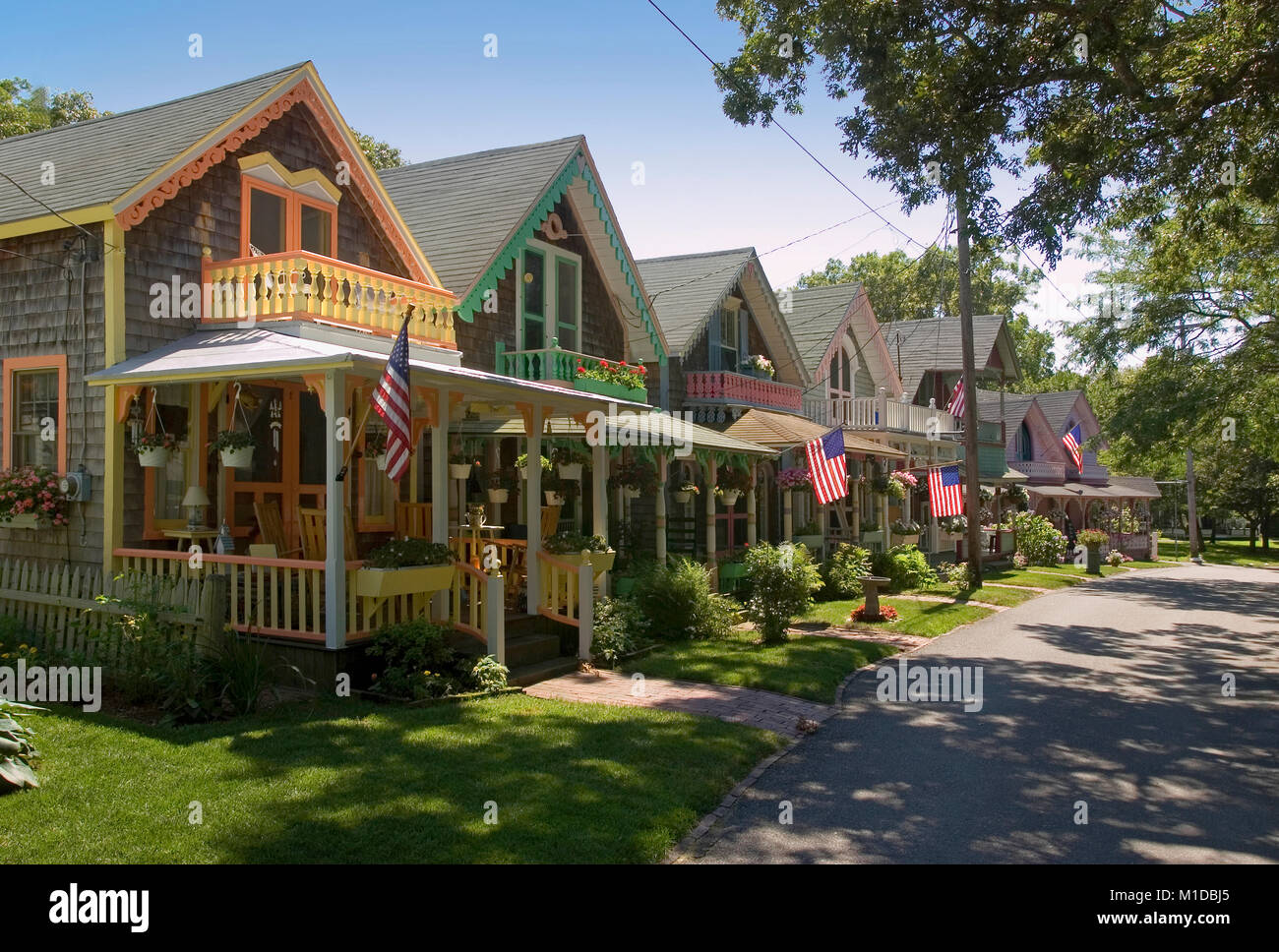 Cottages in the former Wesleyan Grove (1835) historically a religious ...