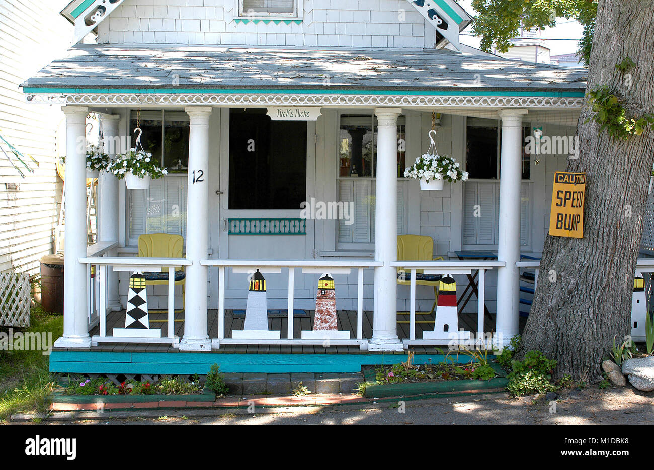 Cottages in the former Wesleyan Grove (1835) historically a religious ...
