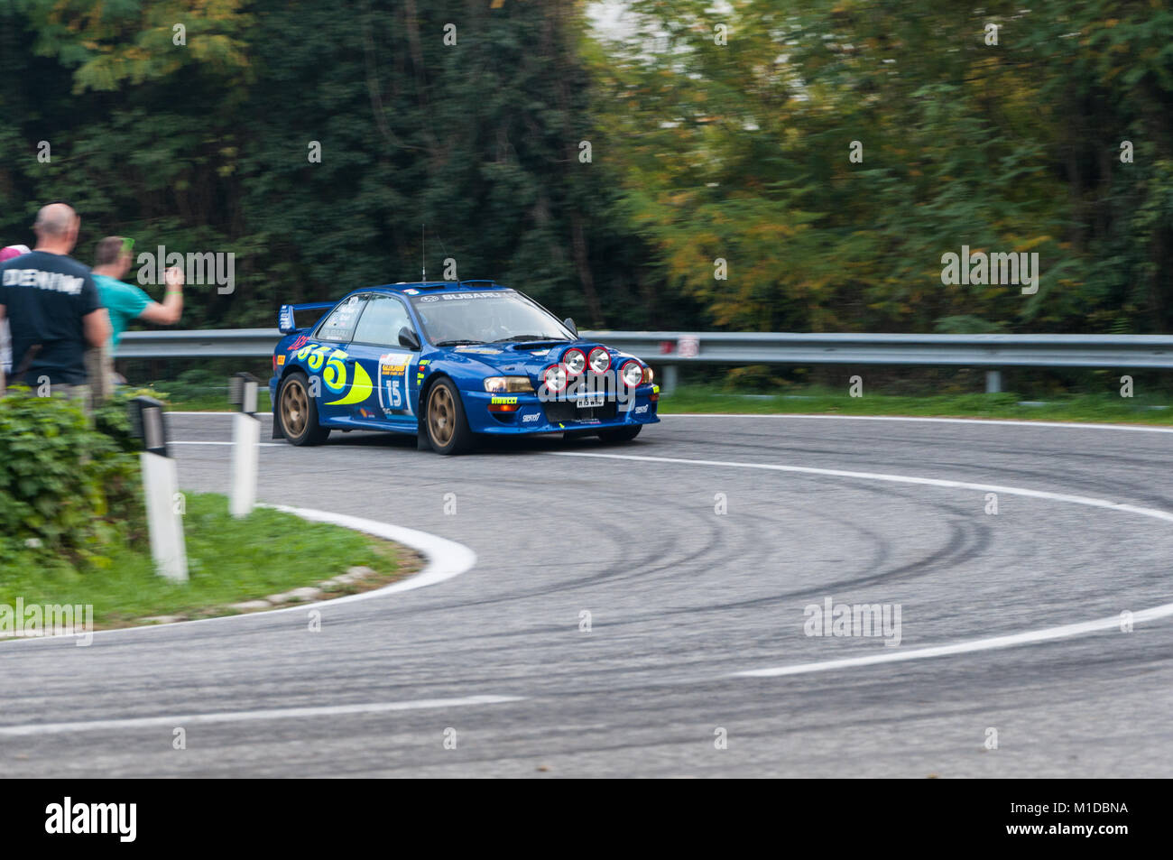 Subaru Impreza WRC old racing car rally THE LEGEND 2017 the famous SAN ...