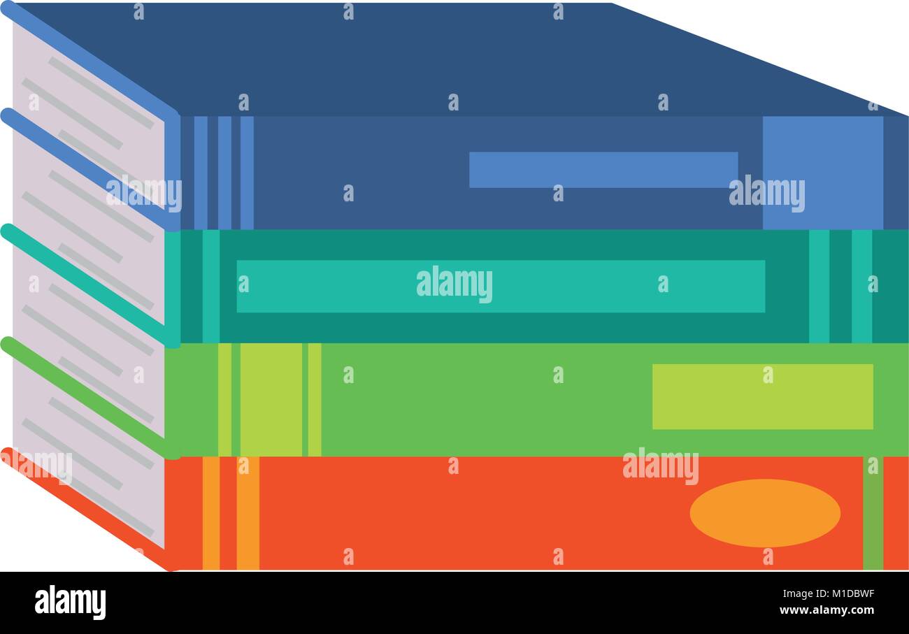 pile of books design Stock Vector Image & Art - Alamy