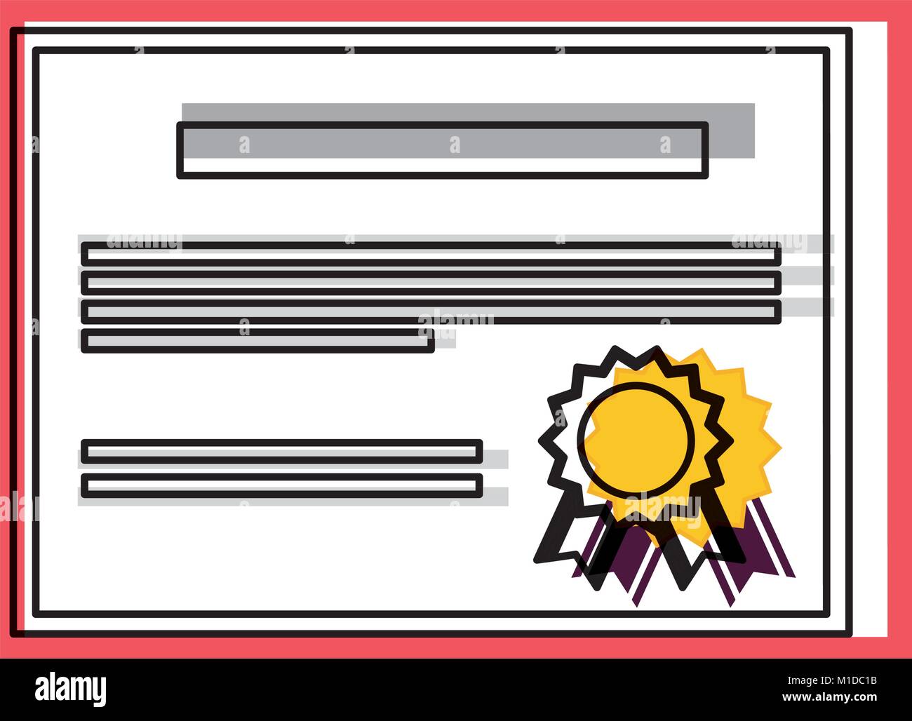 diploma vector illustration Stock Vector Image & Art - Alamy