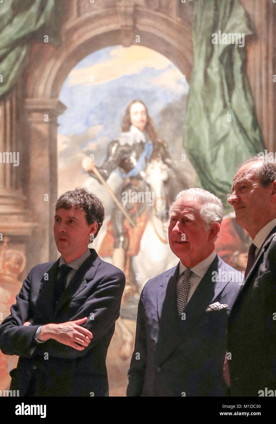 The Prince of Wales views the Charles I: King and Collector exhibition ...