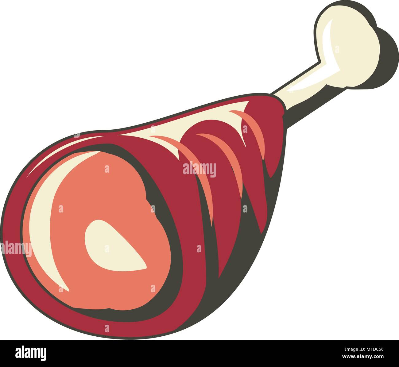 ham leg icon Stock Vector Image & Art - Alamy