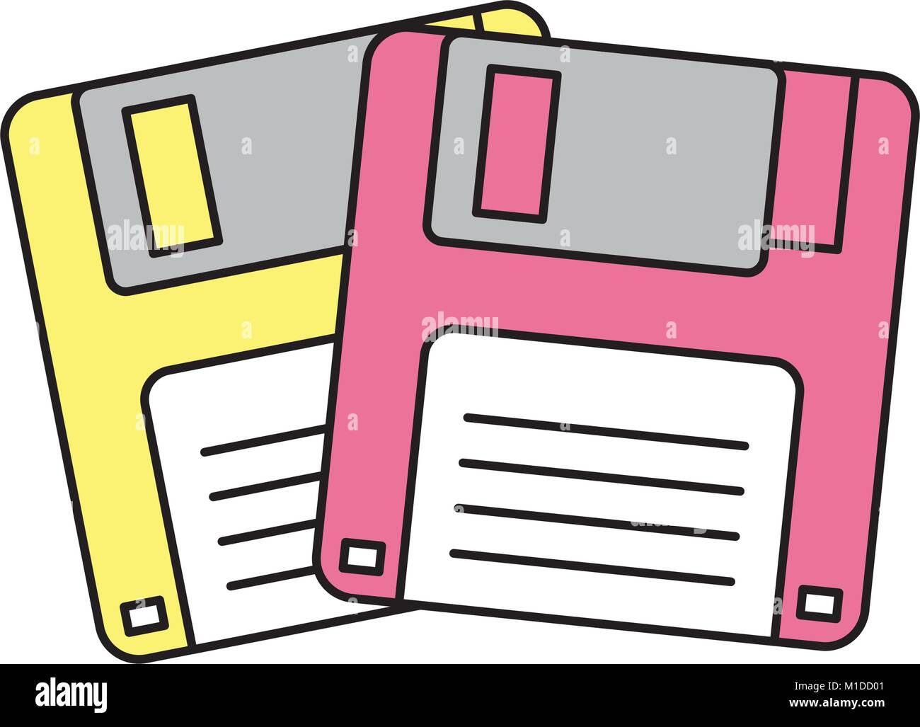 two floppy memory vintage backup Stock Vector Image & Art - Alamy