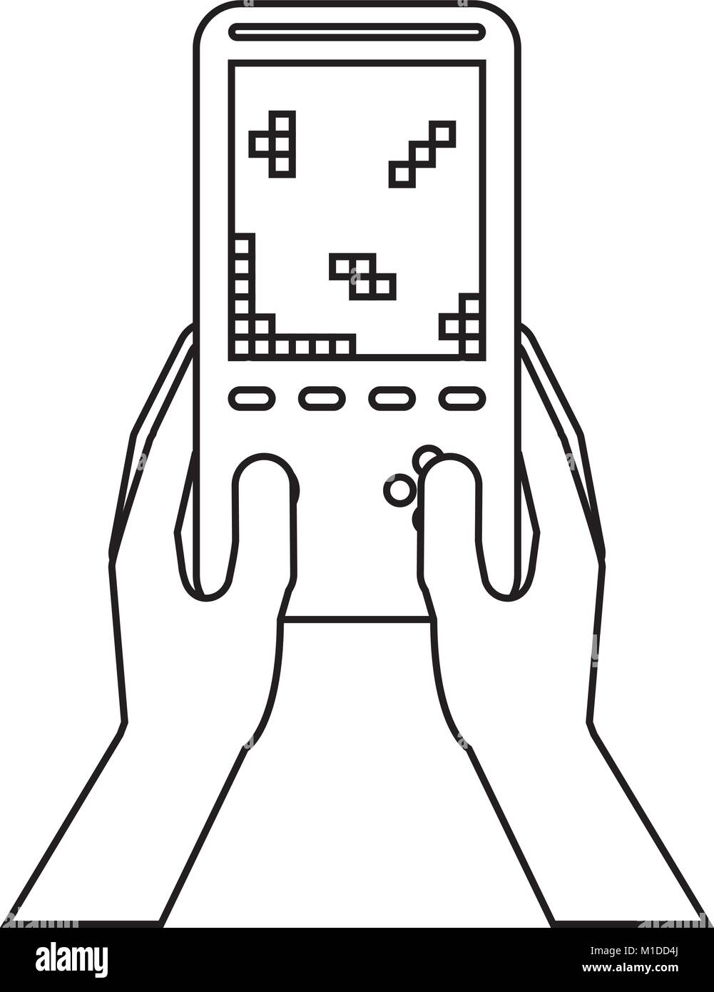 Retro gaming console Black and White Stock Photos & Images - Alamy