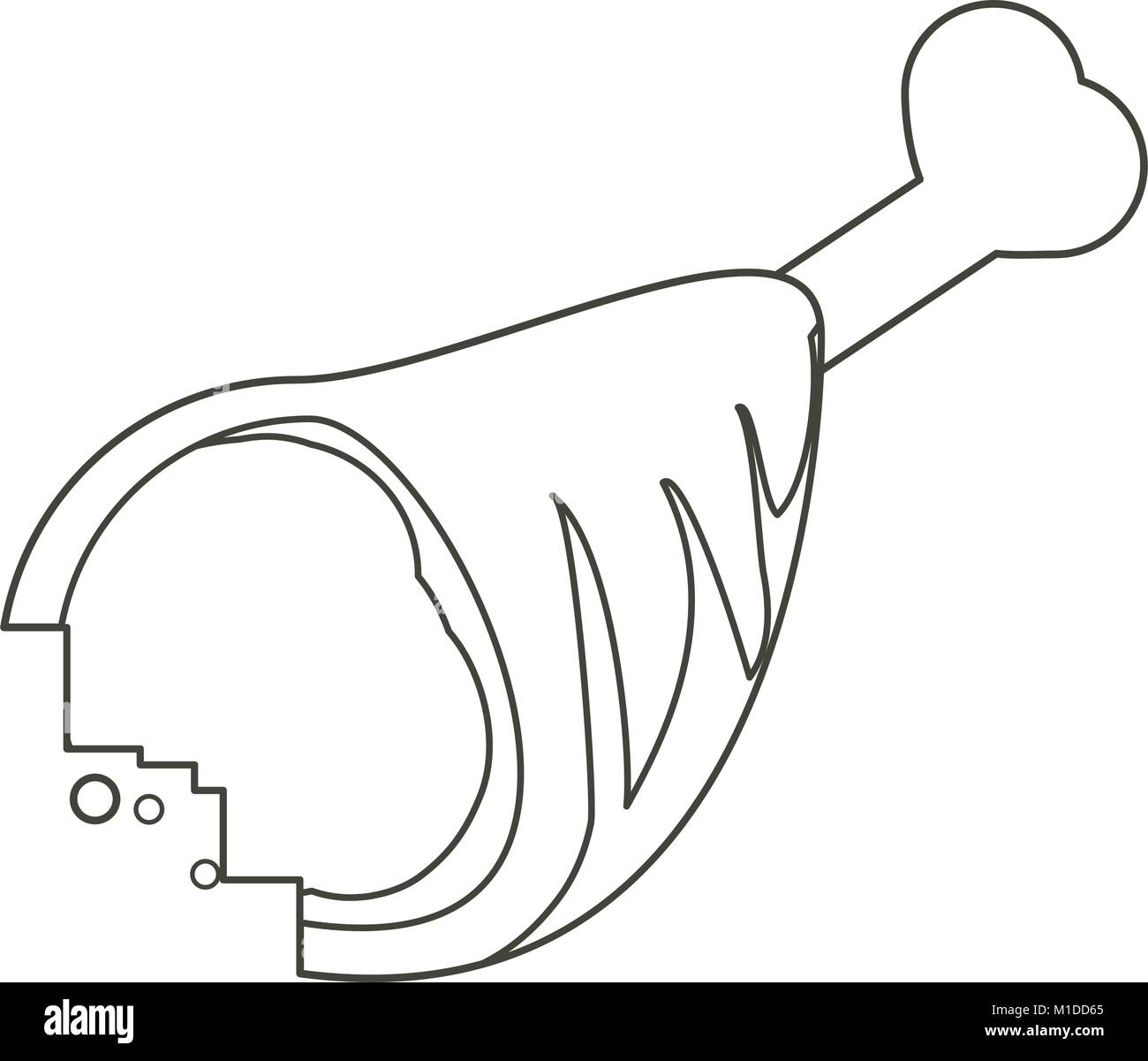 ham leg icon Stock Vector Image & Art - Alamy