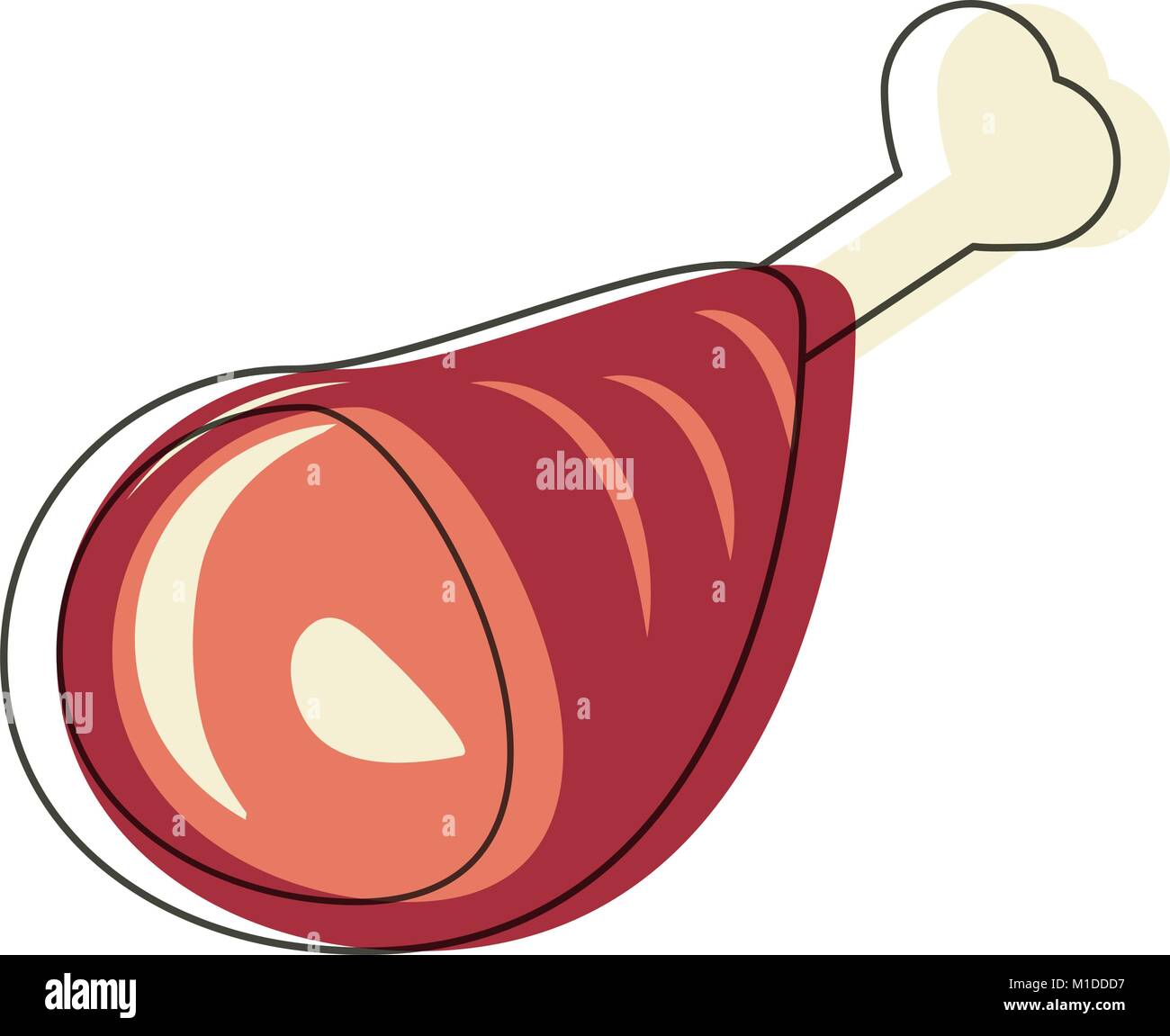 ham leg icon Stock Vector Image & Art - Alamy