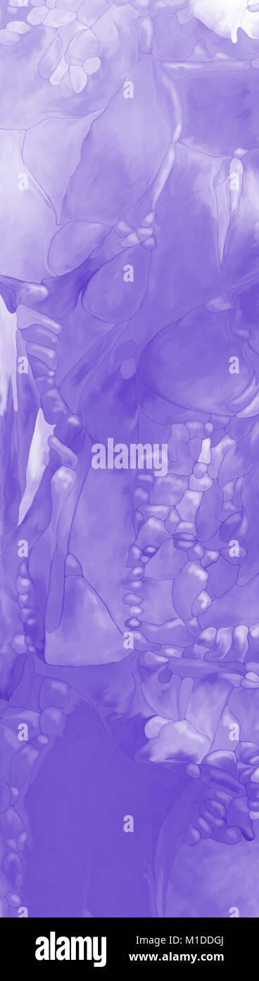 Abstract digital painted purple fantasy landscape or background texture ...