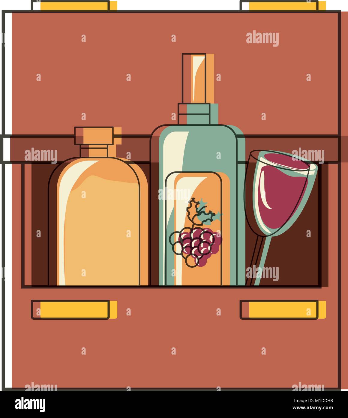 Drink drawers with bottles Stock Vector Image & Art - Alamy