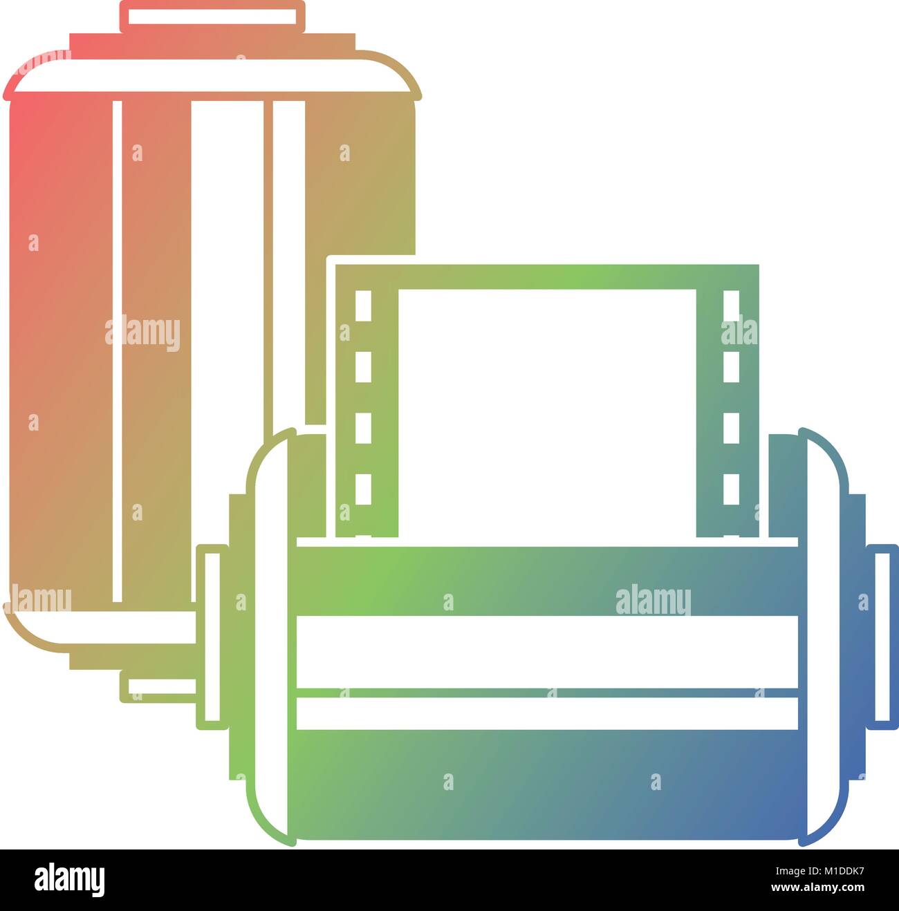 two roll tape photo negative retro design Stock Vector Image & Art - Alamy