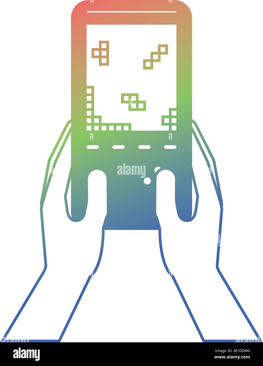 Hand Holding Video Game Controller Stock Vector Images - Alamy