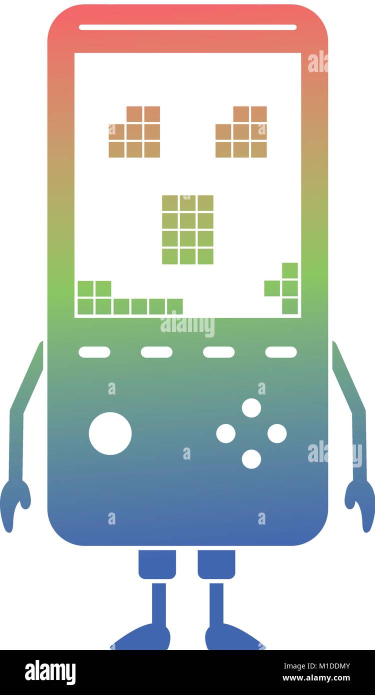 portable video game console kawaii character Stock Vector Image & Art ...