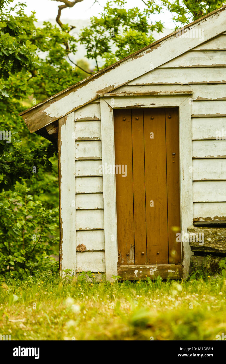 Norway rural architecture concept. Old traditional norwegian cottage ...