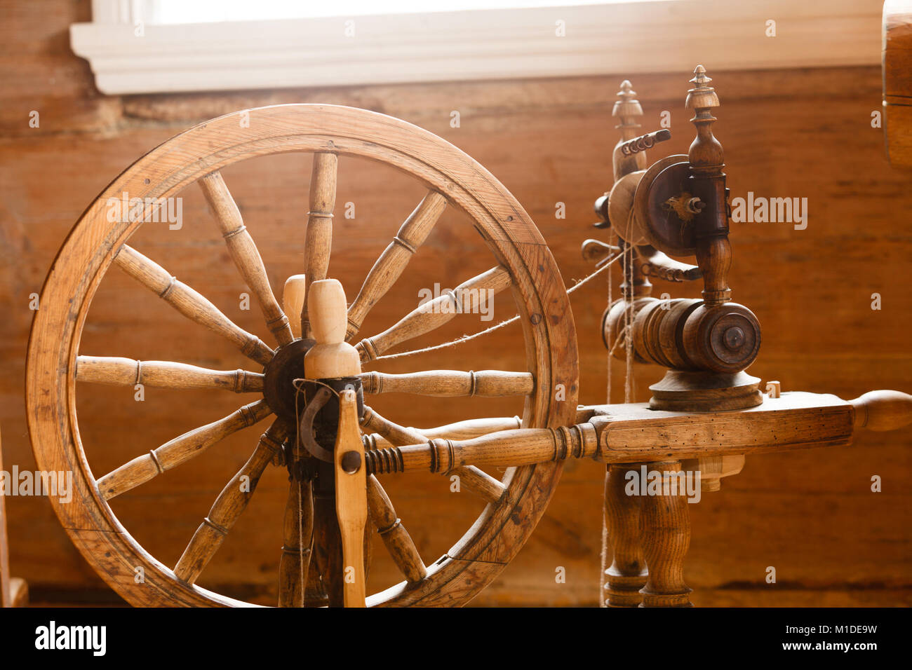 Traditional devices, vintage tailoring equipment concept. Old fashioned ...