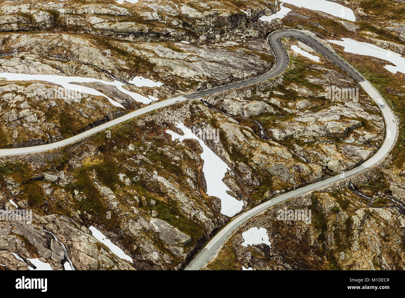 The Nibbevegen road up to Dalsnibba mountain, Norway Stock Photo - Alamy
