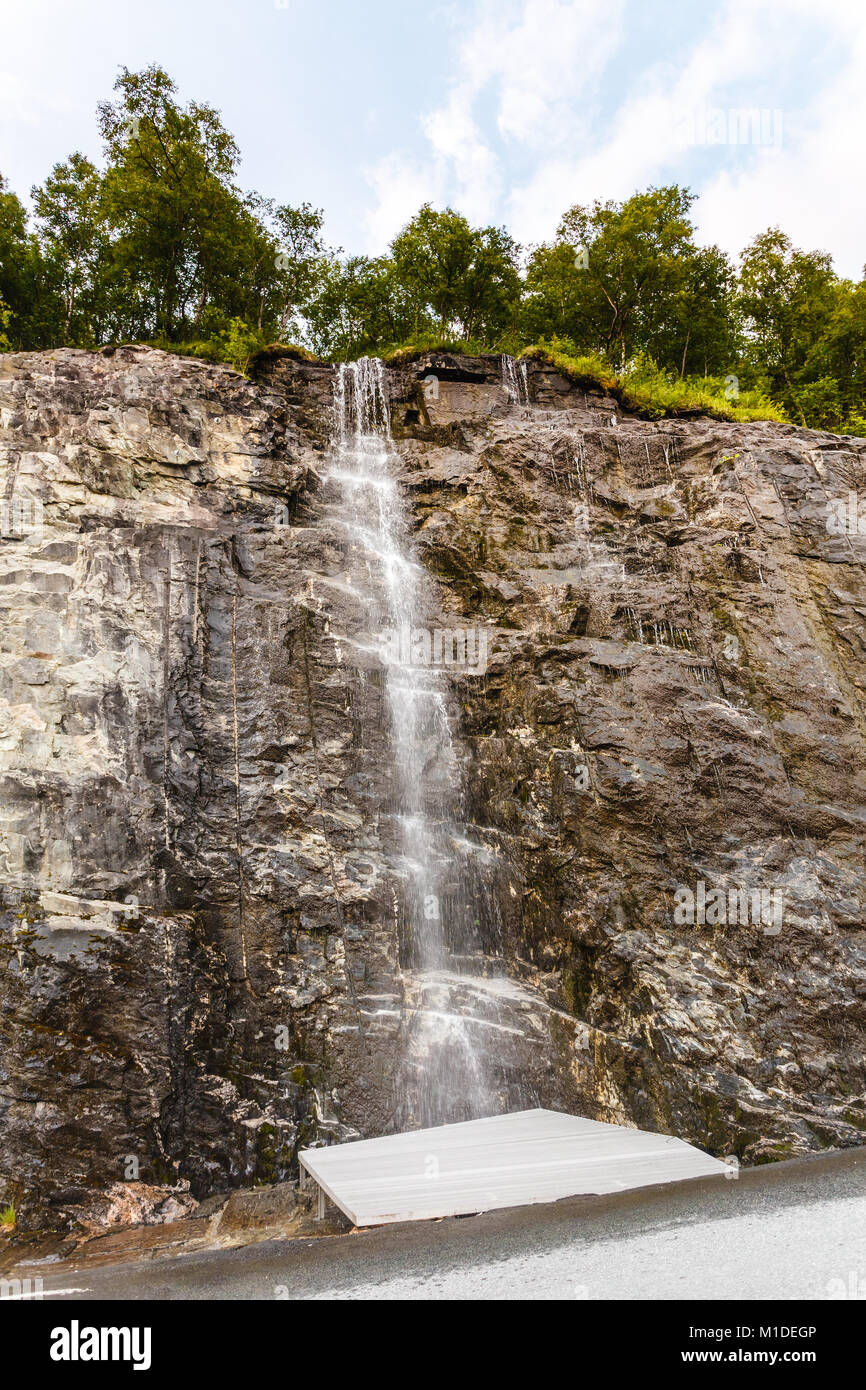 Little waterfall in mountains, picture from Norway Stock Photo - Alamy