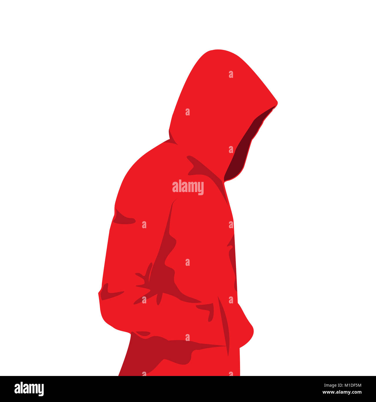 Man in the hood , vector Stock Photo - Alamy
