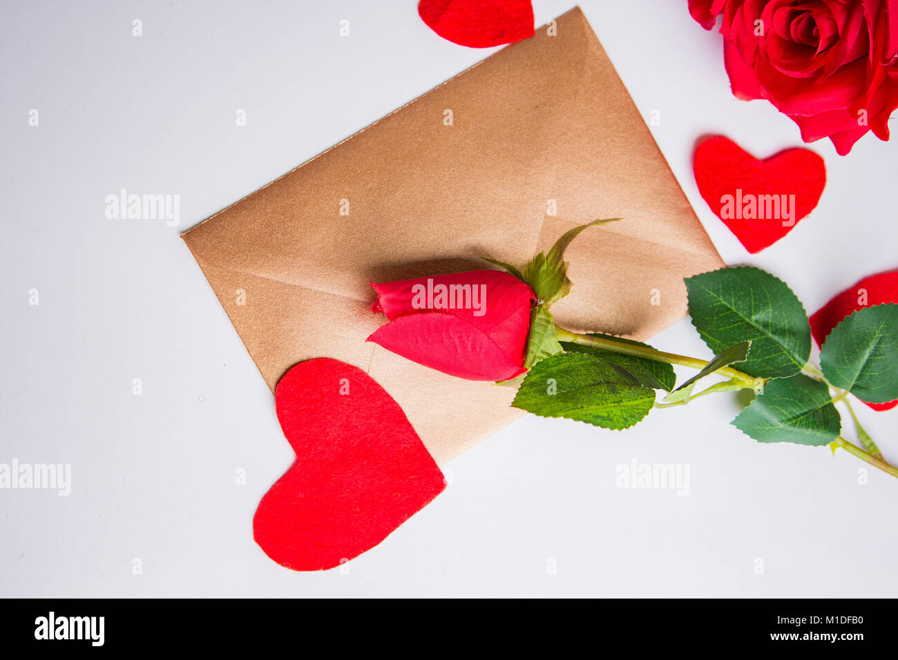 Love letter envelope, valentine concept Stock Photo - Alamy