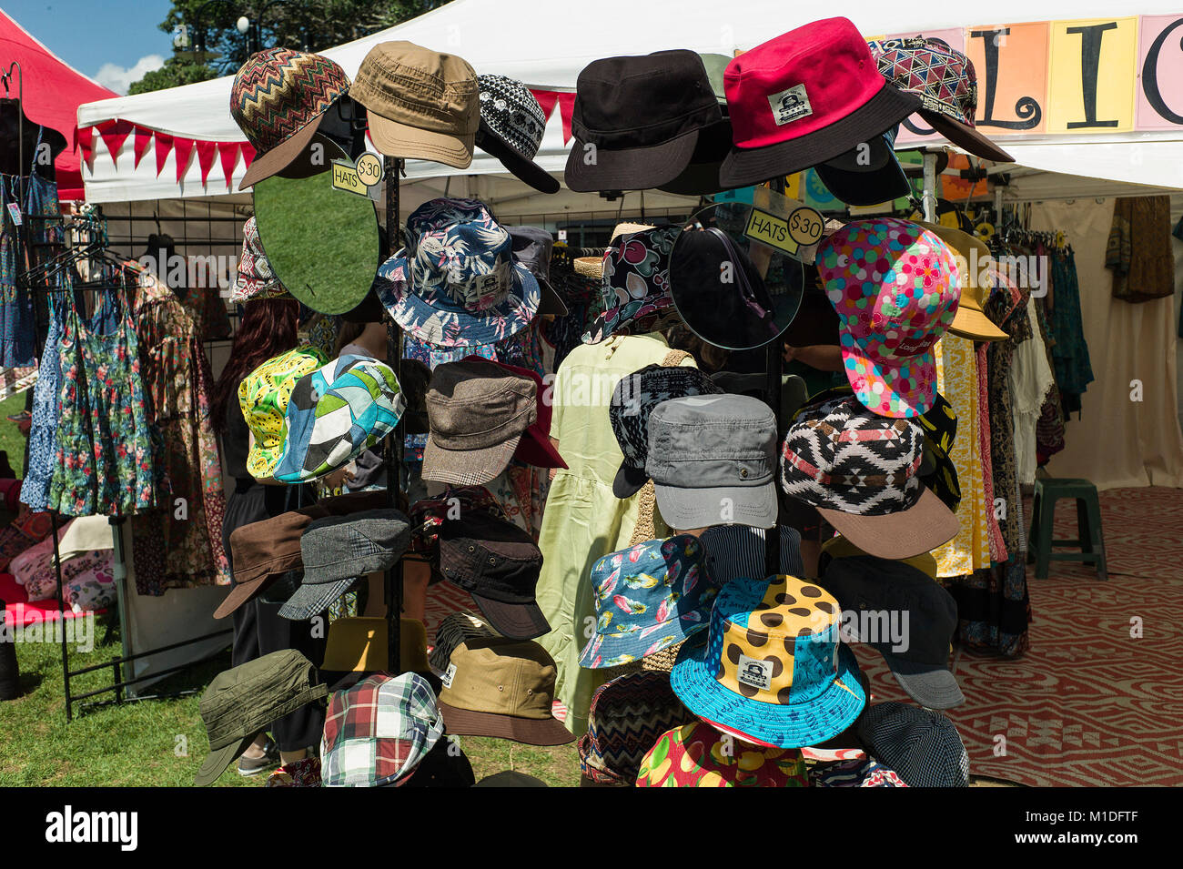 The annual Misson Bay market held in the beachside suburb of Misson Bay ...