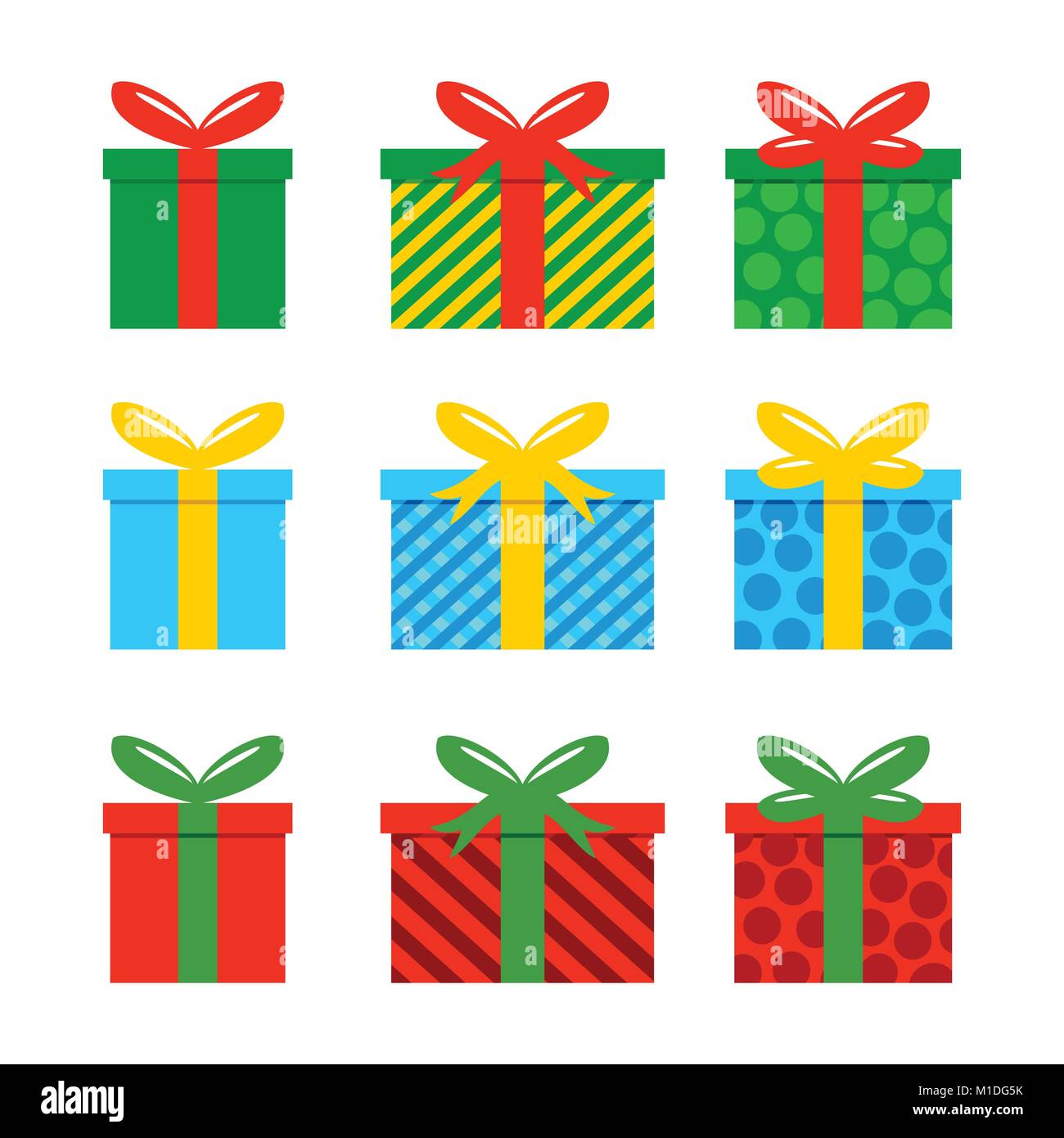 Gift Box Icon Vector Graphic Illustration Sign Symbol Design Set Stock ...