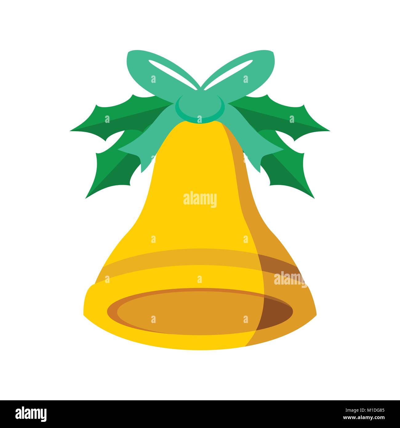 Jingle Bell Cyan Ribbon Vector Graphic Illustration Sign Symbol Design ...