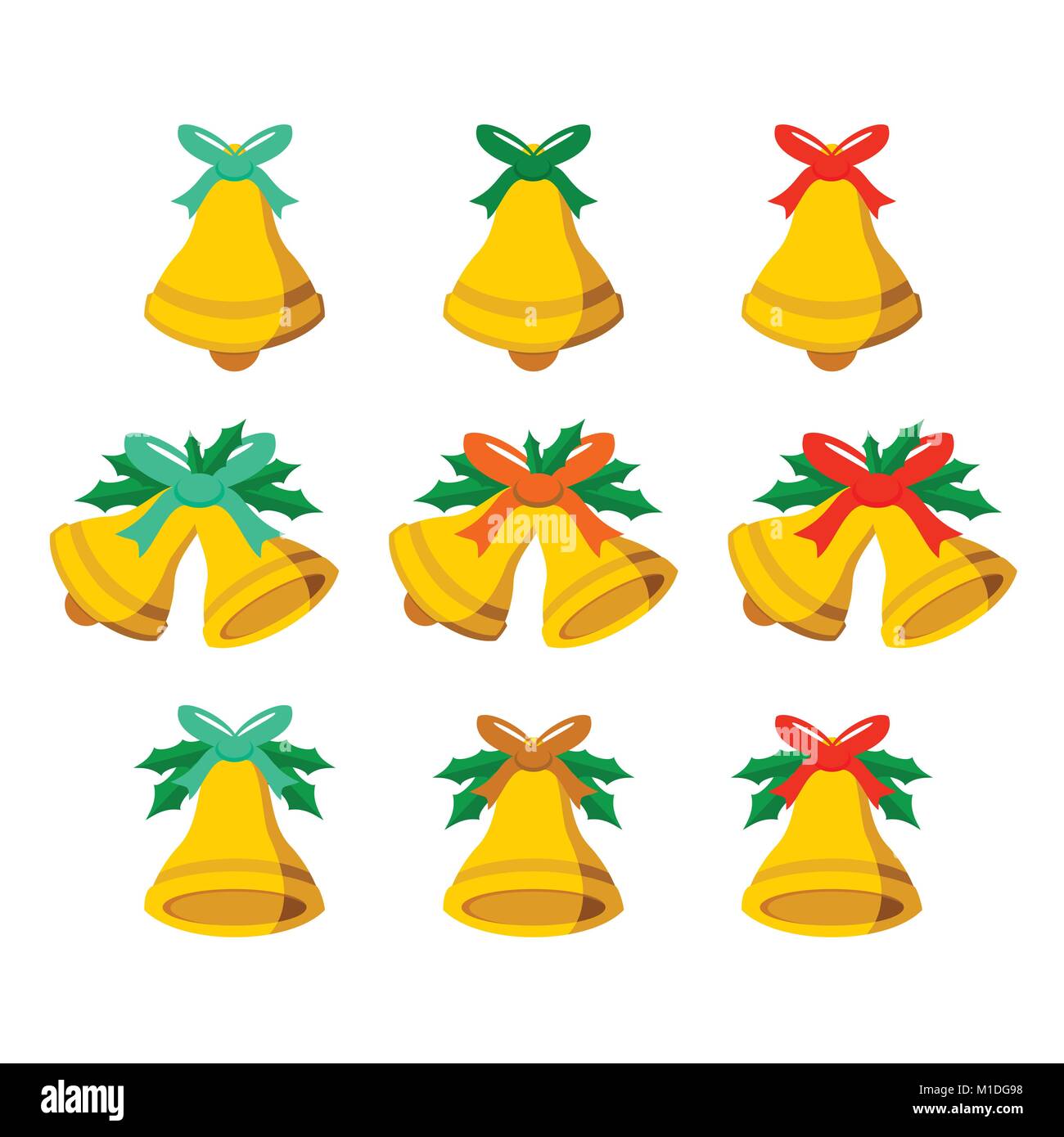 Jingle Bells Vector Vector Graphic Illustration Sign Symbol Design Set ...