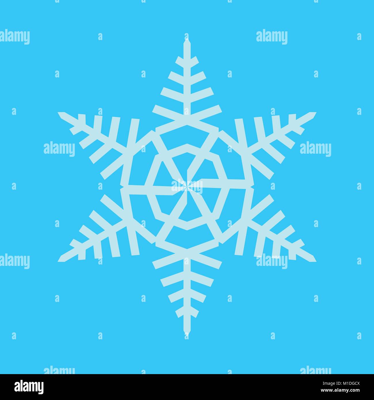 Snowflake Tree Shape Vector Graphic Illustration Sign Symbol Design ...