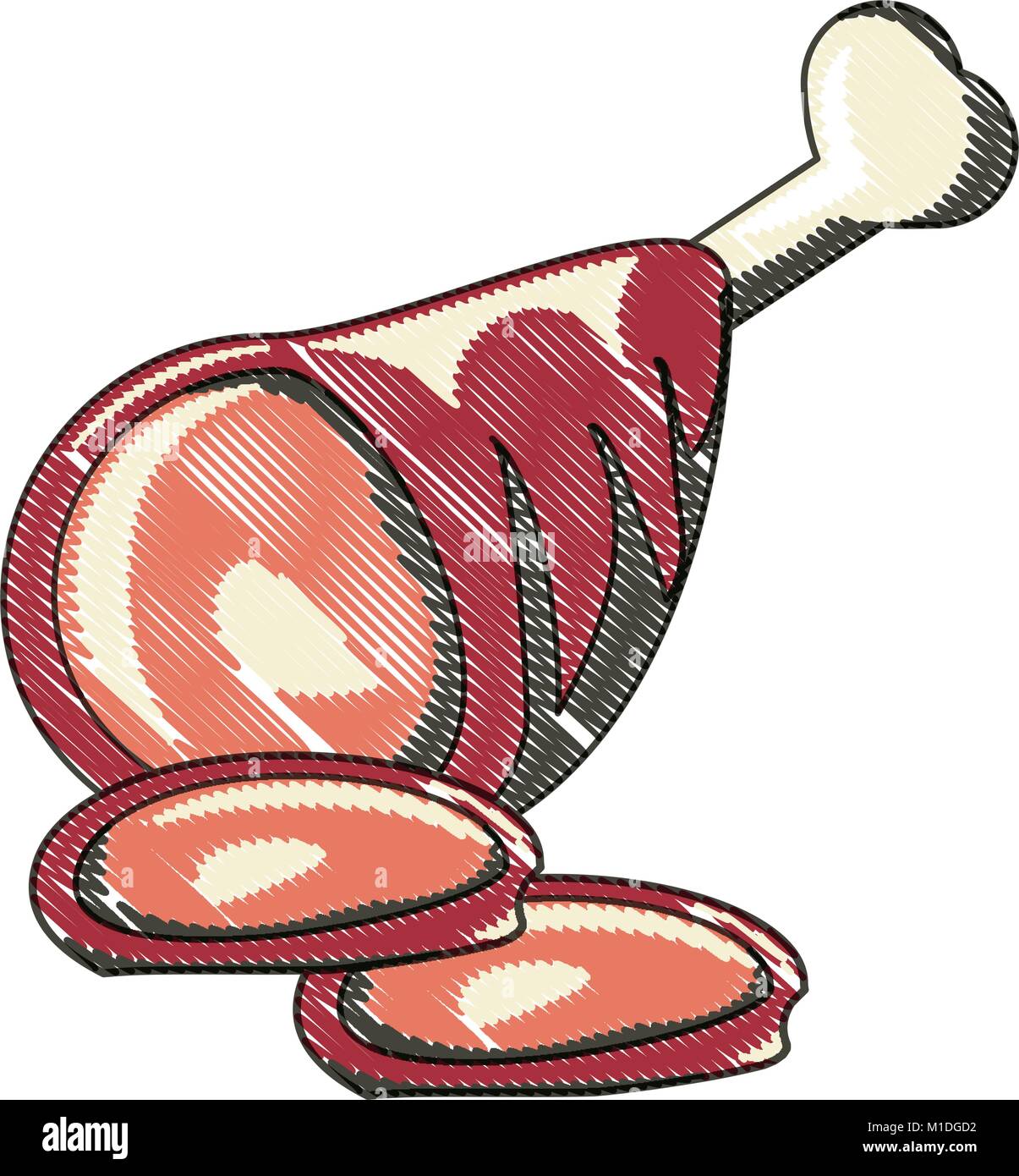 Full Ham Stock Vector Images - Alamy