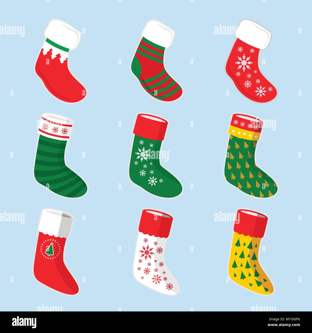 Christmas Socks Vector Vector Graphic Illustration Sign Symbol Design ...