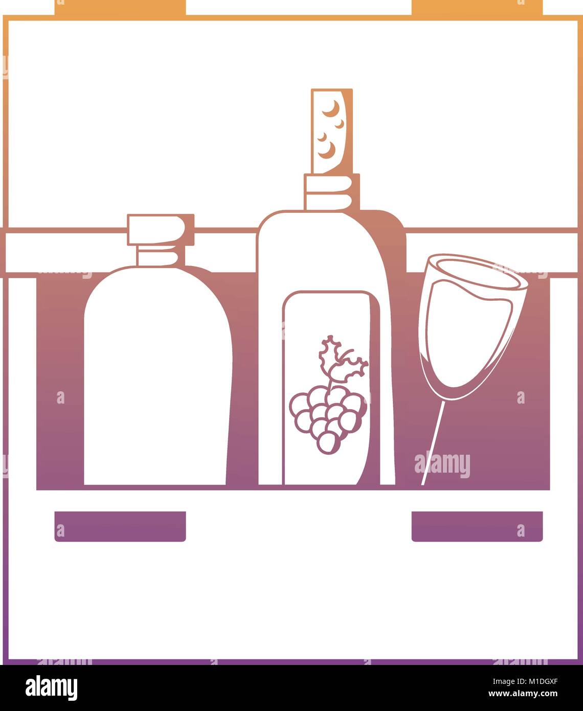 Drink drawers with bottles Stock Vector Image & Art - Alamy