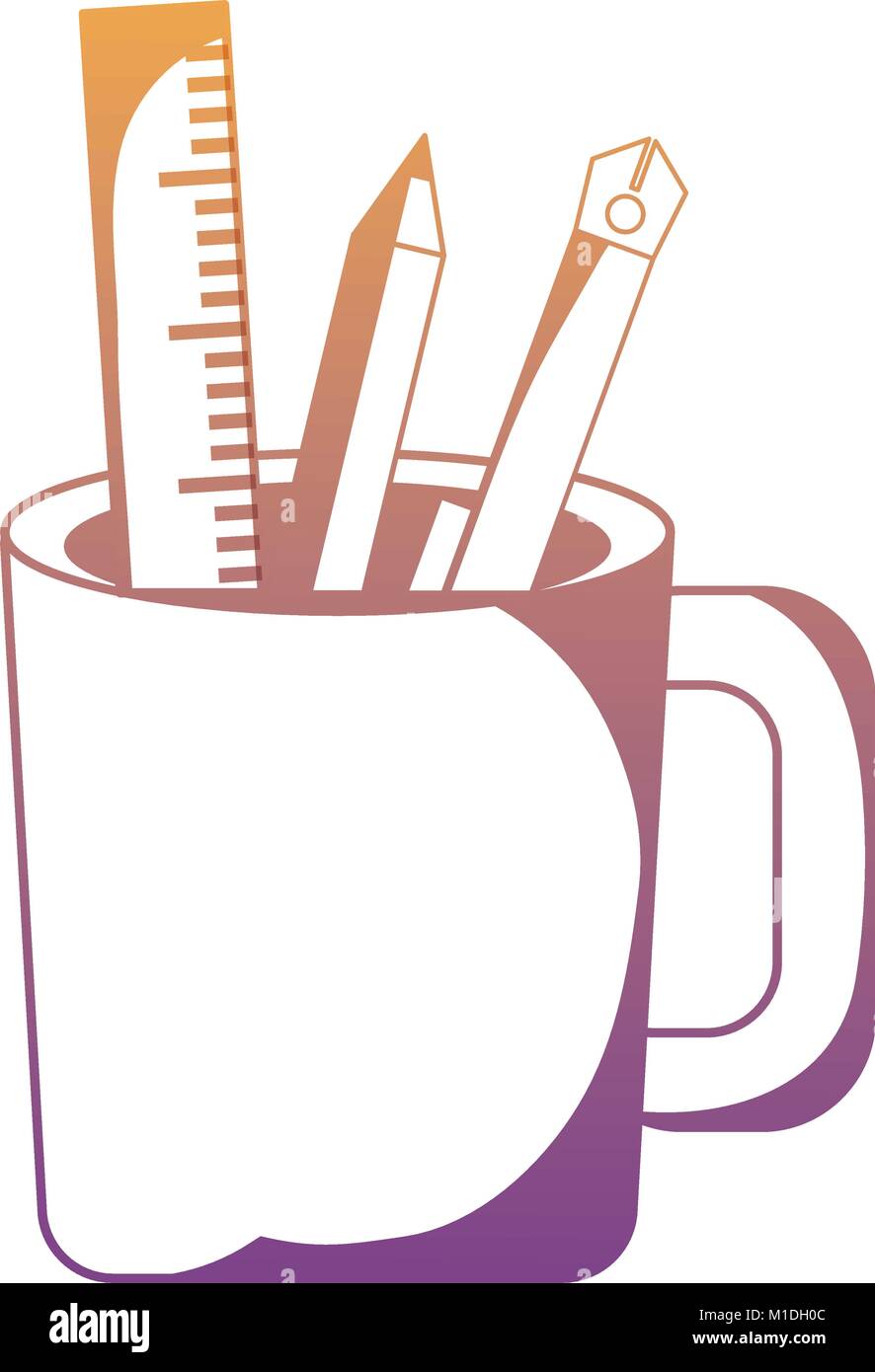 Pencil cup holder icon Stock Vector Image & Art - Alamy