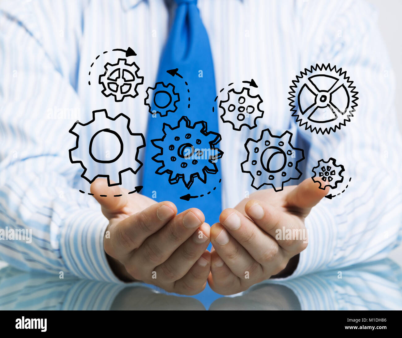 Concept of teamwork and cooperation Stock Photo - Alamy