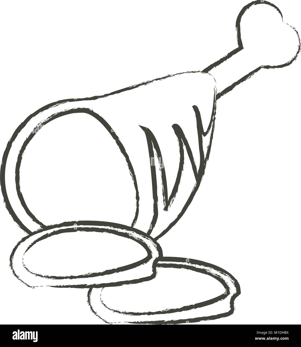 ham leg icon Stock Vector Image & Art - Alamy