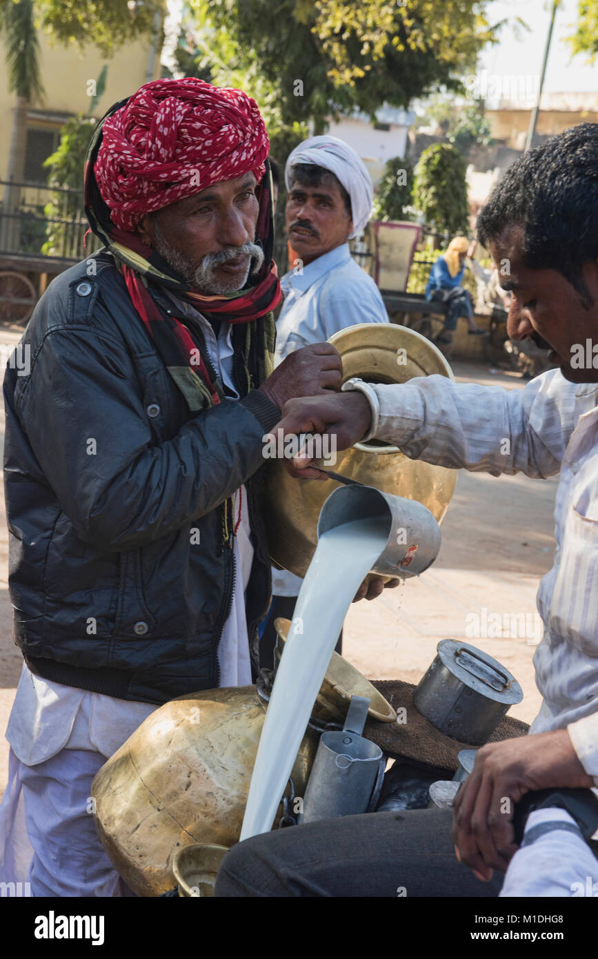 Indian milkman hi-res stock photography and images - Alamy