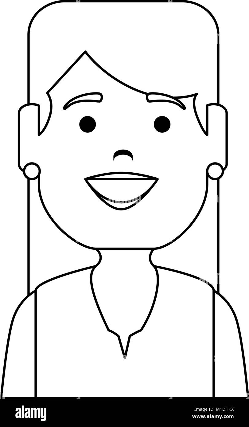 woman female avatar character vector illustration design Stock Vector ...